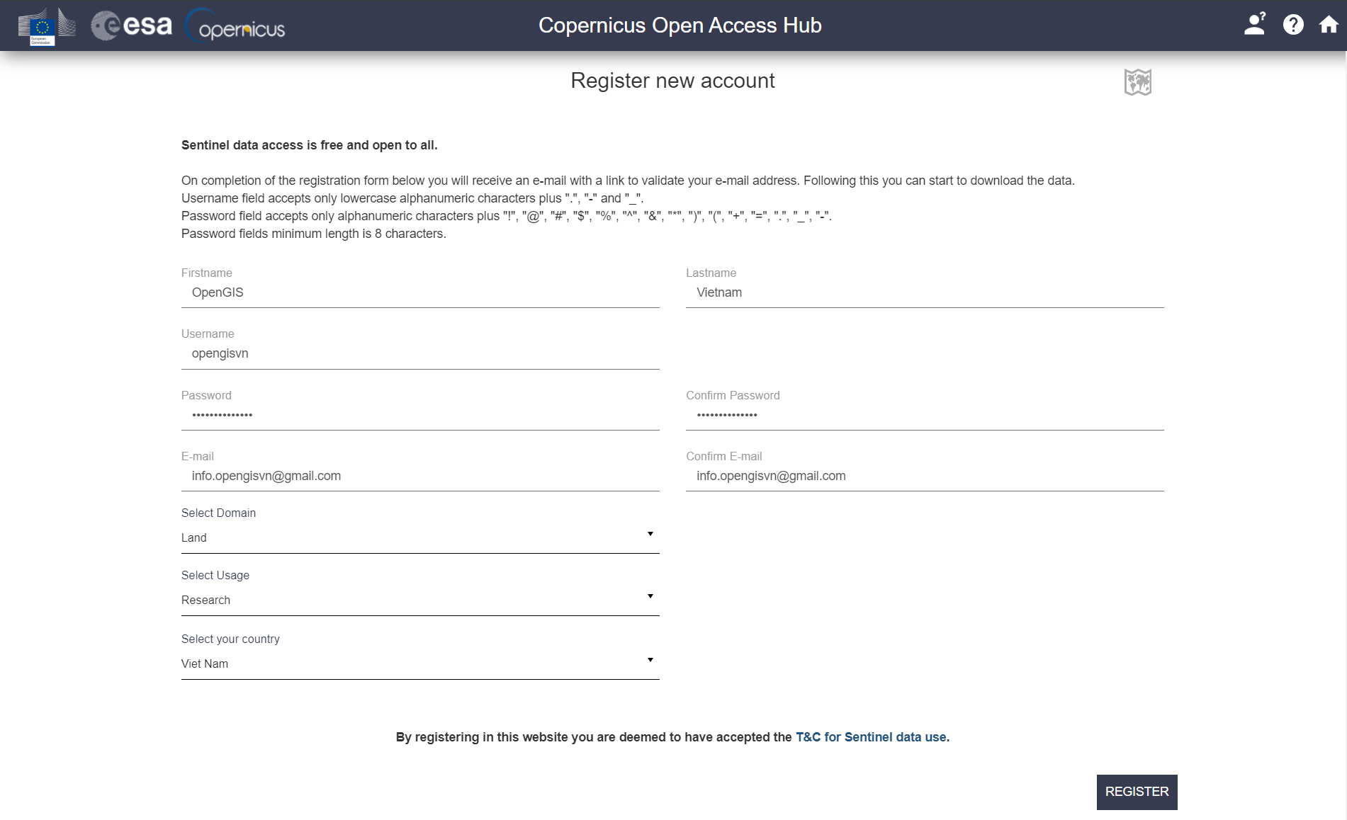 Hướng dẫn tải ảnh viễn thám miễn phí – Phần 2: Copernicus Open Access ...